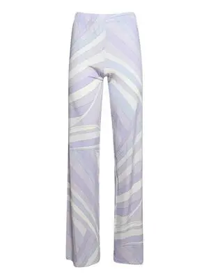 Emilio Pucci Iride Print Straight Trousers - Purple
