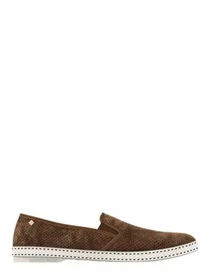 Rivieras Classic Suede Slip-on Loafer - Brown