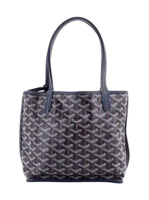 GOYARD Anjou Reversible Tote Coated Canvas Mini - Blue