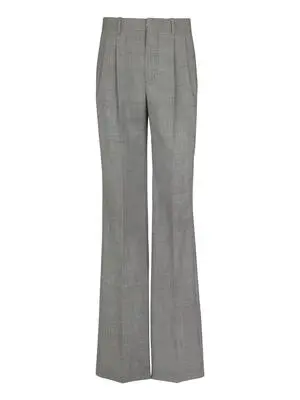 Balmain Prince Of Wales Wool Trousers - Grey