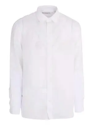LARDINI Buttoned Washed Shirt - White