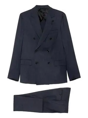 LARDINI Double-breasted Suit - Blue