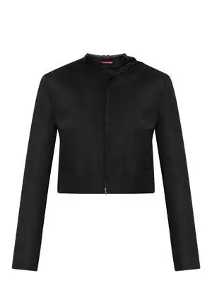 DIESEL® Zip-up Cropped Jacket - Black