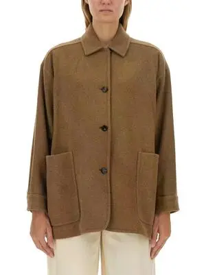 Max Mara Eligio Patch-pocket Coat - Brown