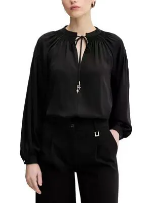 JOOP! Brigida Tie-neck Blouse - Black