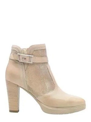 NEROGIARDINI Perforated Leather Boots - Neutrals