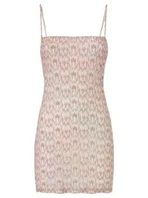 Missoni Patterned Mini Dress - Pink