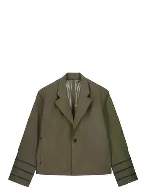 Coperni Striped Tailored Jacket - Green