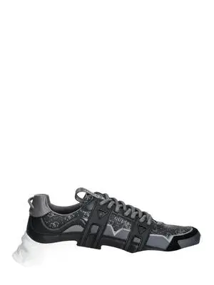 Guess Belluno Monogram-print Sneakers - Black