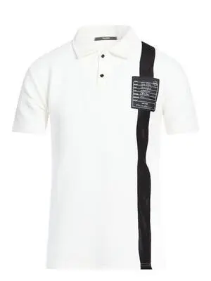TAKESHY KUROSAWA Polo Shirt Size Cotton, Elastane - White