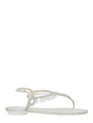 Rene Caovilla Thong Sandal - Silver