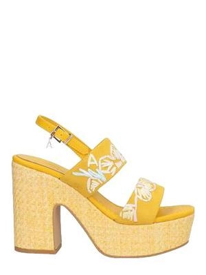 TWINSET Slingback Sandals With Embroidered Detail - Marigold