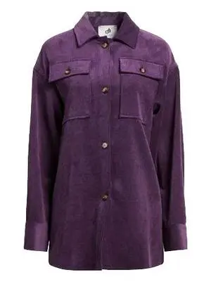 COMPAGNIA ITALIANA Corduroy Overshirt - Purple