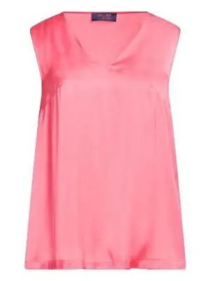 TRUSSARDI Sleeveless Satin Top - Fuchsia