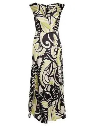 CAMILLA MILANO Maxi Dress Light Size Polyester, Elastane - Green