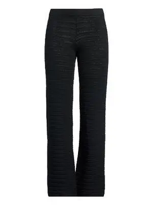 JJXX BY JACK & JONES Straight-leg Pointelle-knit Pants - Black