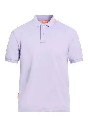 SUNS Polo Shirt Lilac Size Cotton, Elastane - Purple