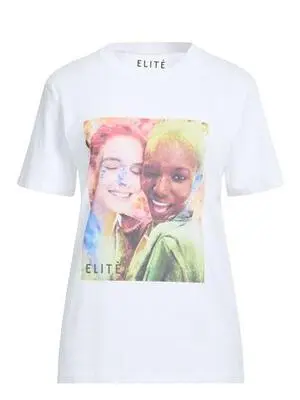 ELITE Printed Cotton T-shirt - White