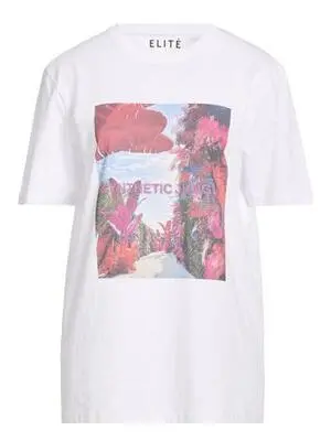 ELITE Printed Cotton T-shirt - White