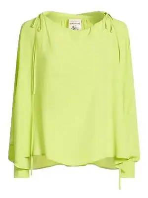 SEMICOUTURE Acetate And Silk Top - Green