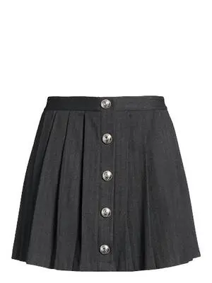 W LES FEMMES BY BABYLON Mini Pleated Skirt - Black