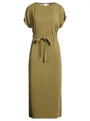 VILA Midi Dress Tencel Polyester - Green