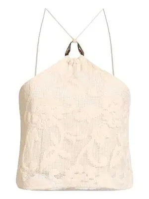 HAVEONE Crochet-knit Crop Top - White