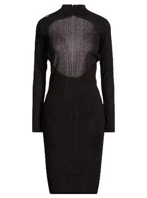 GAVROCHE PARIS Midi Bodycon Knit Dress - Black