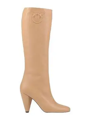 Pinko Calfskin Boots - Beige