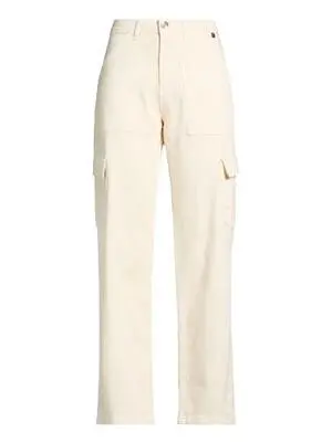 REBEL QUEEN BY LIU •JO Cotton Blend Cargo Pants - White