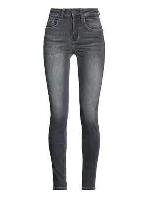 LIU •JO Slim Fit Jeans With Crystal Embellishments - Grey