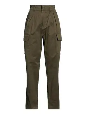 LIU •JO Military Cotton-elastane Cargo Pants - Green