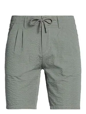 ONLY & SONS Military Seersucker Shorts - Green