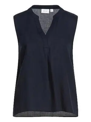 VILA Woven Sleeveless Top - Blue