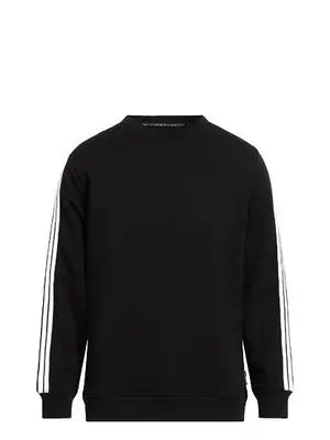 John Richmond Sweatshirt With Side Seam Stripes - Black