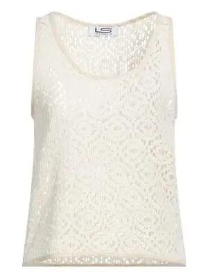 LE STREGHE Crochet-knit Top - White
