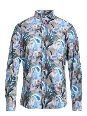 BASTONCINO Shirt Size Cotton - Azure