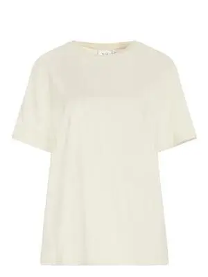 VILA T-shirt In Cotton And Recycled Cotton - White