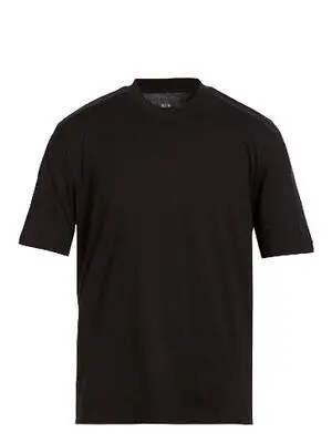 Armani Exchange T-shirt Size Cotton, Polyamide, Polyester, Elastane - Black
