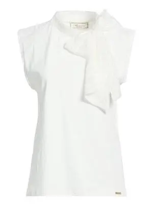 Blumarine Cotton Bow Blouse - White