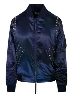 P.a.r.o.s.h Studded Bomber Jacket - Blue