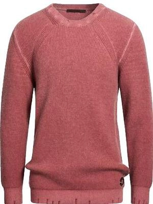 TAKESHY KUROSAWA Mid-Weight Knit Crewneck Sweater Brick