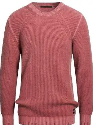 TAKESHY KUROSAWA Mid-weight Knit Crewneck Sweater - Red