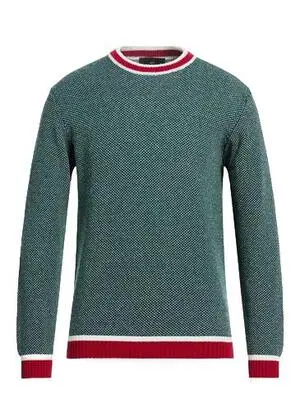 LIU •JO MAN Knitted Crewneck Sweater - Green