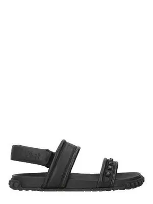Ash Leather Sandals - Black