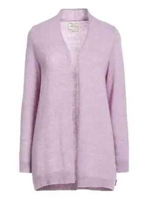 ALESSIA SANTI Cardigan In Alpaca Wool Blend - Purple