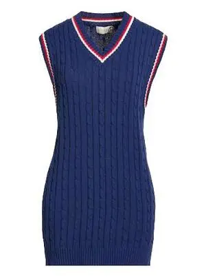 HAVEONE Sleeveless Cable-knit Vest - Blue