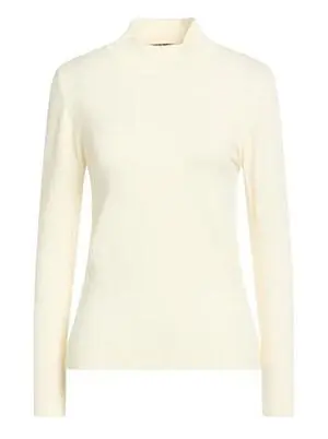ALV BY ALVIERO MARTINI Turtleneck Viscose Blend Top - White