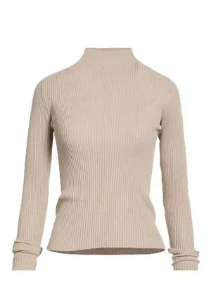 VICOLO Turtleneck Top - Beige