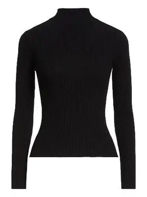 VICOLO Turtleneck Top - Black